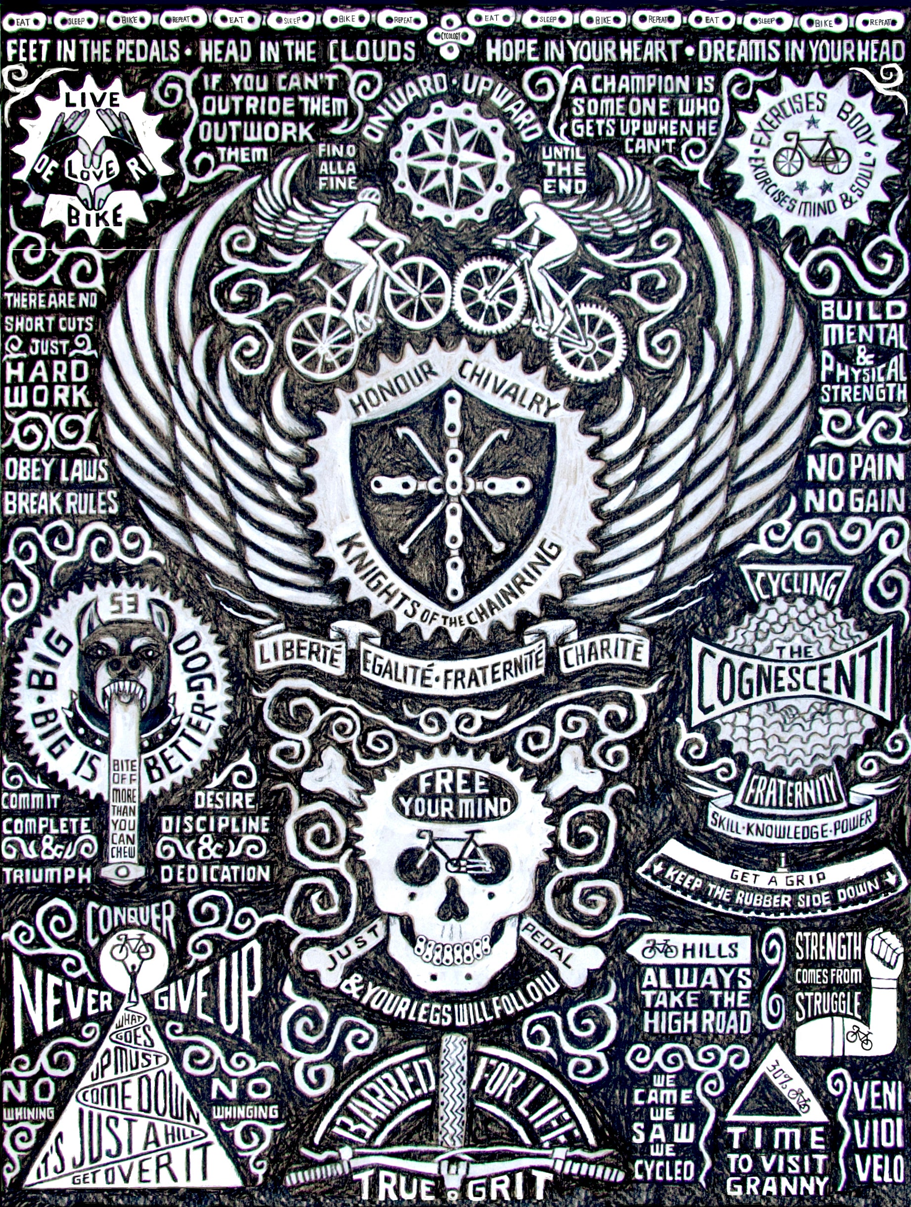 WHEEL WISDOM 2 - (A2) – CycologyArt